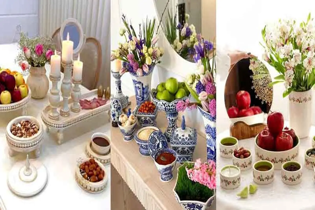 10 چیدمان سفره هفت سین خاص برای عید ۱۴۰۳ تصاویر